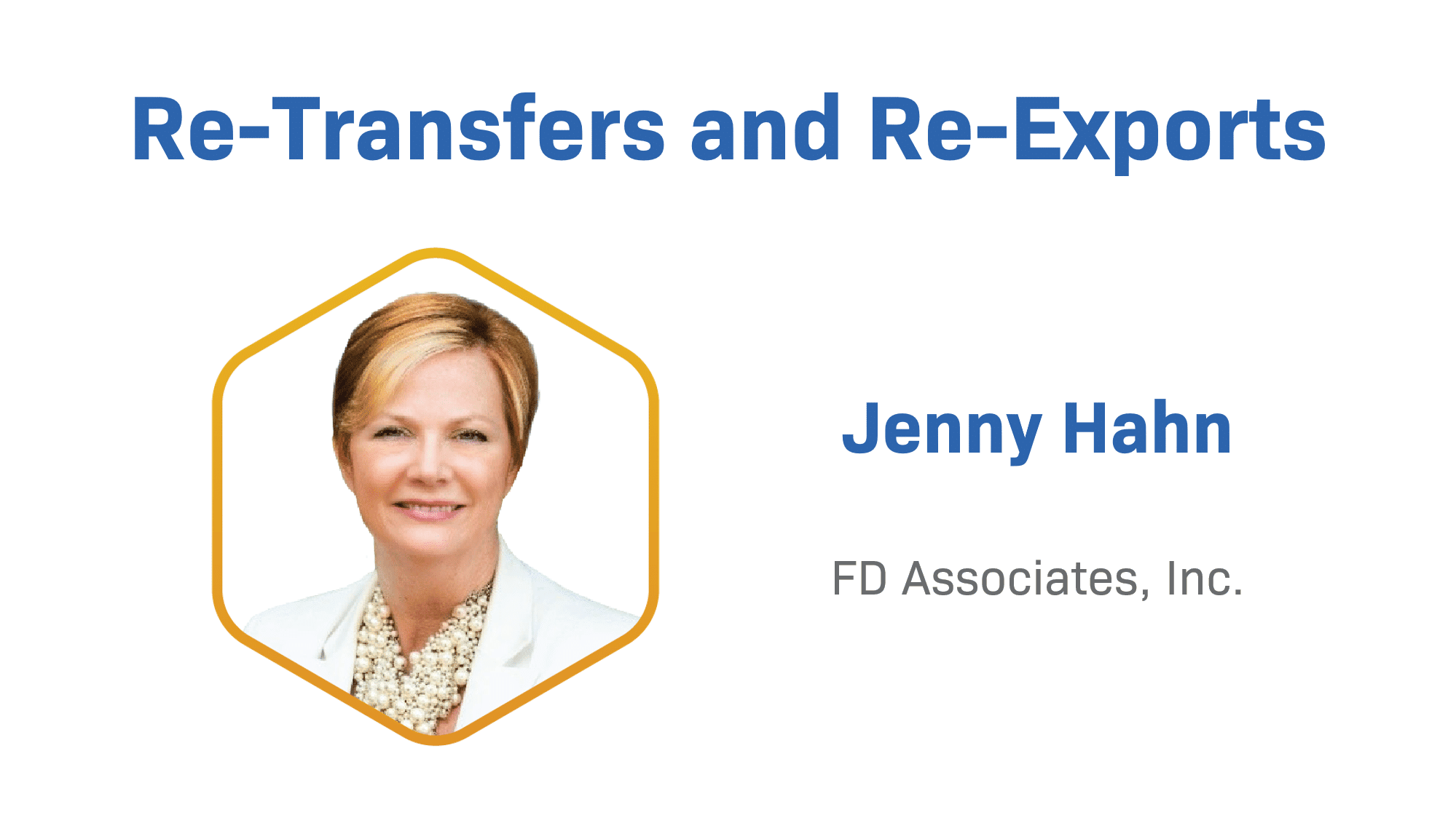 Re-Transfers and Re-Exports - OCR Services, Inc.