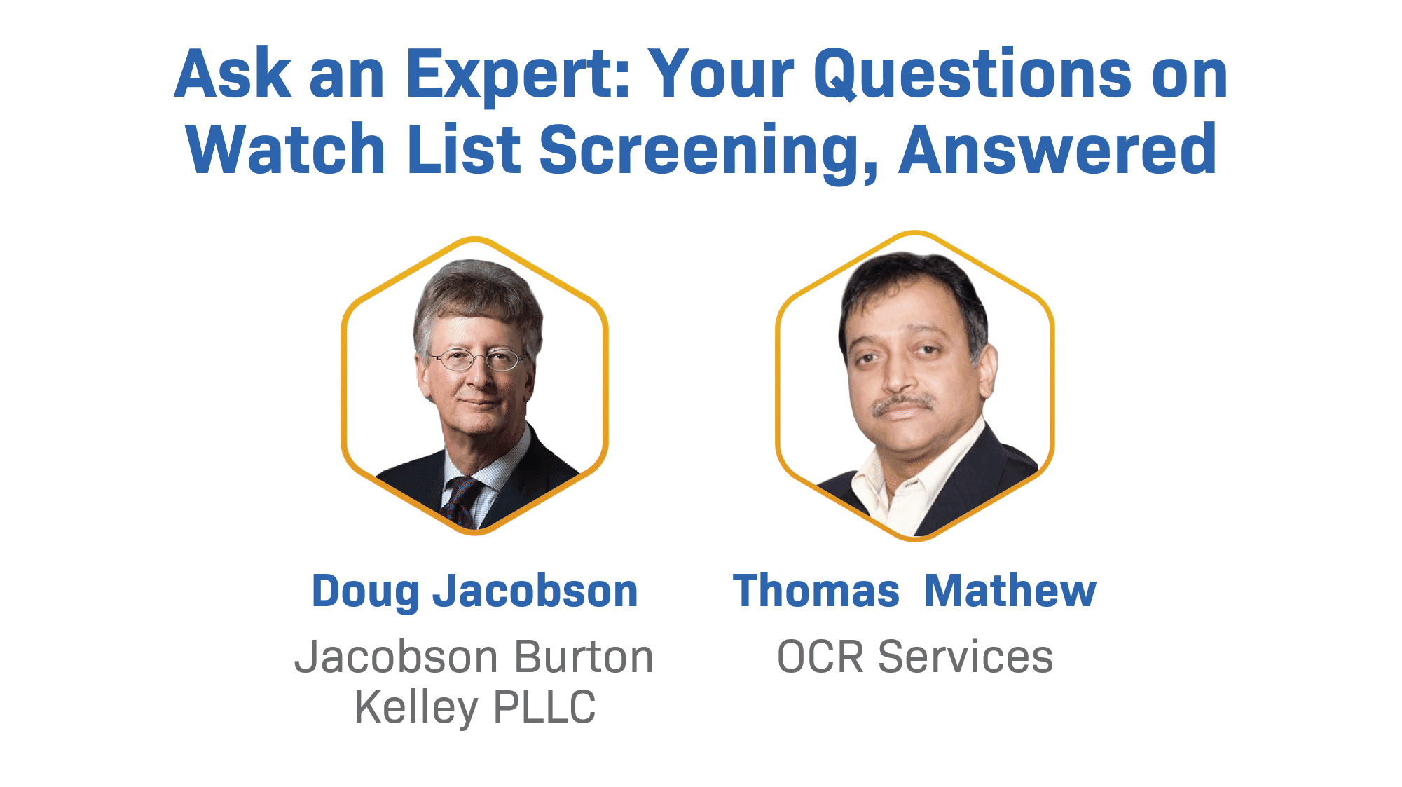 Ask an Expert: Your Questions on Watch List Screening, Answered ...