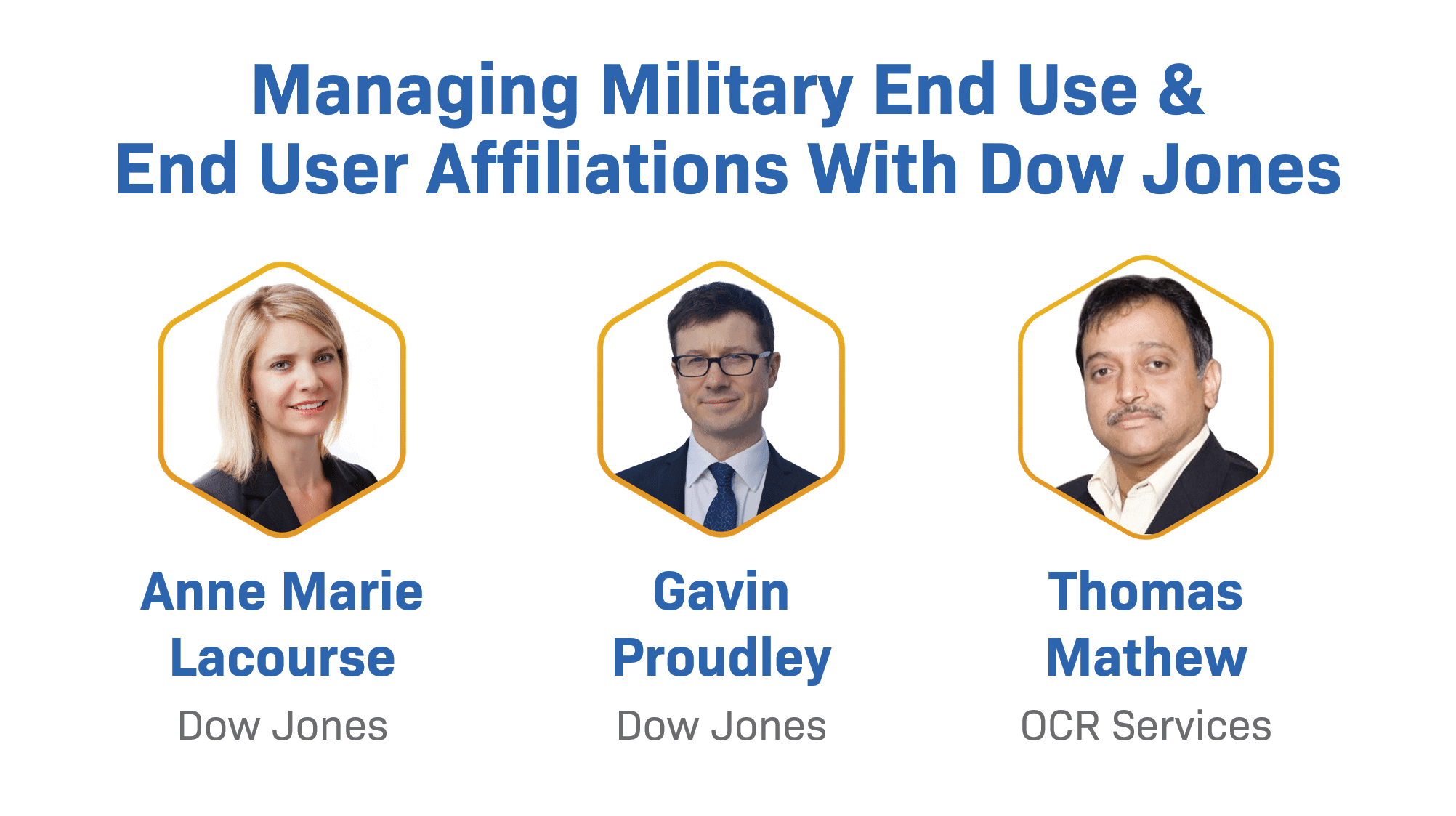 Managing Military End Use & End User Affiliations With Dow Jones ...