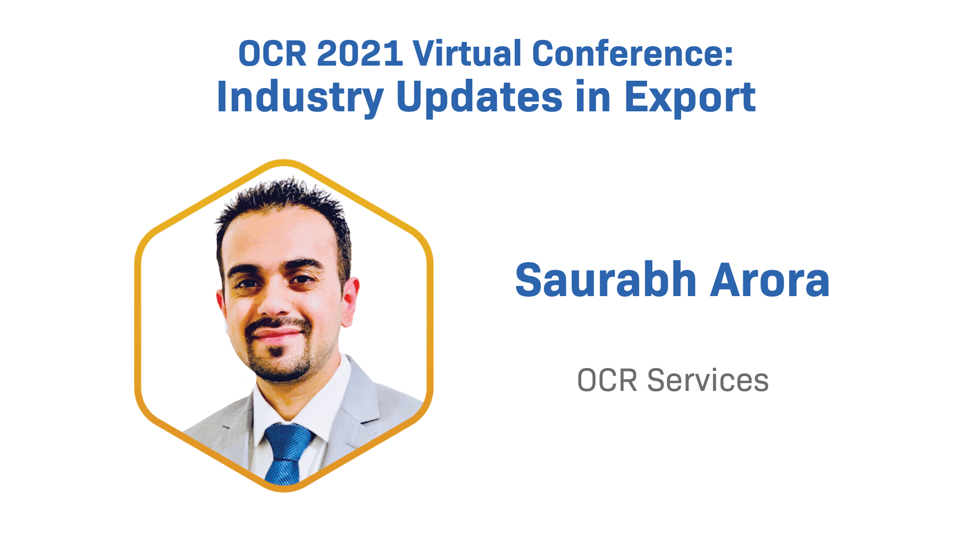 OCR 2021 Virtual Conference: Industry Updates in Export - Descartes OCR ...