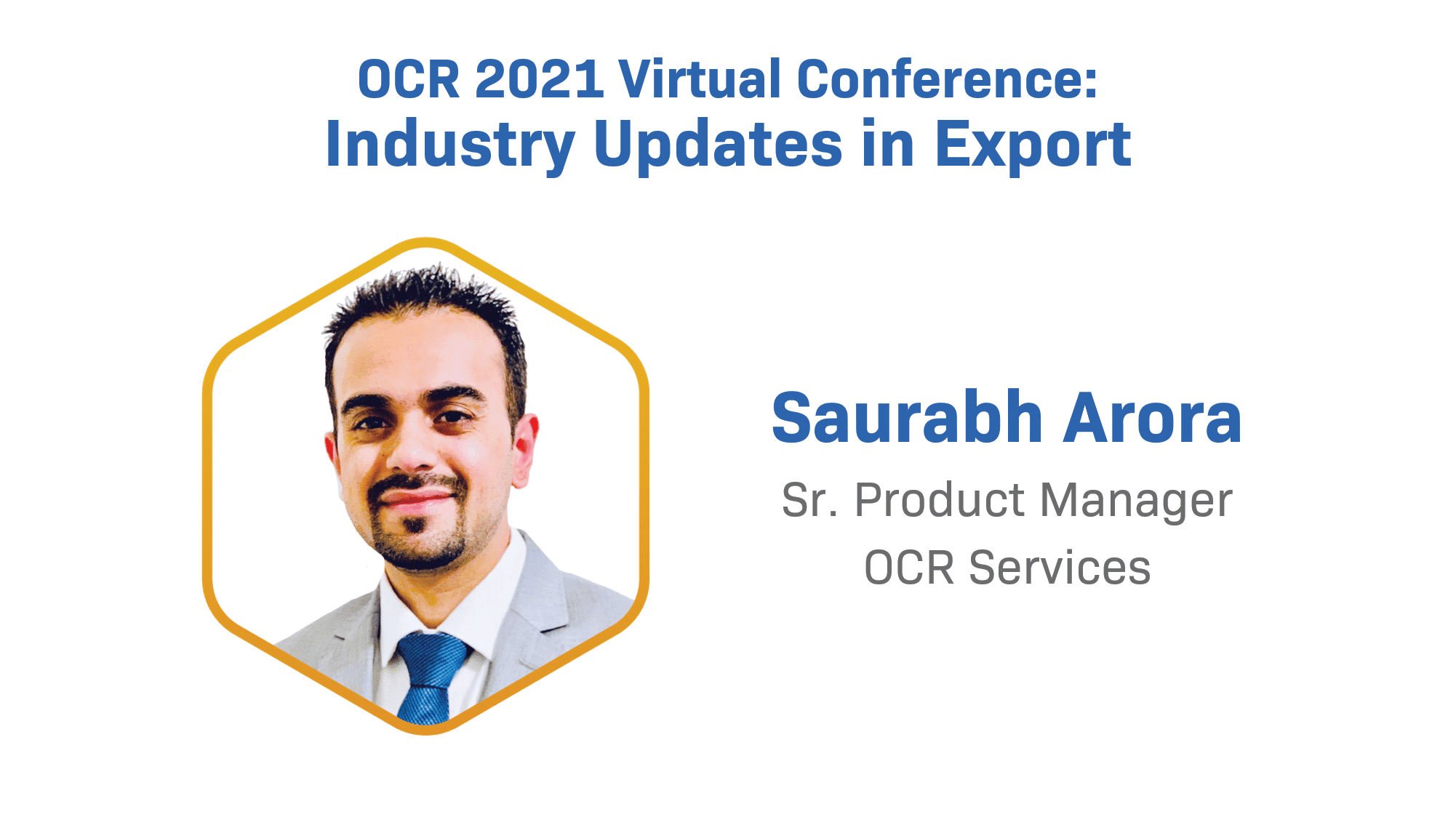 OCR 2021 Virtual Conference: Industry Updates in Export - OCR
