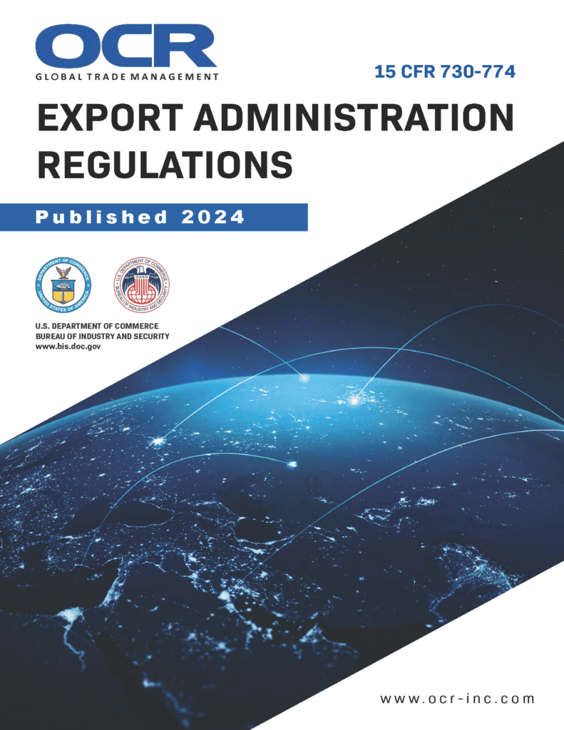 Export Administration Regulations (EAR) - 2024 Edition - Descartes OCR ...