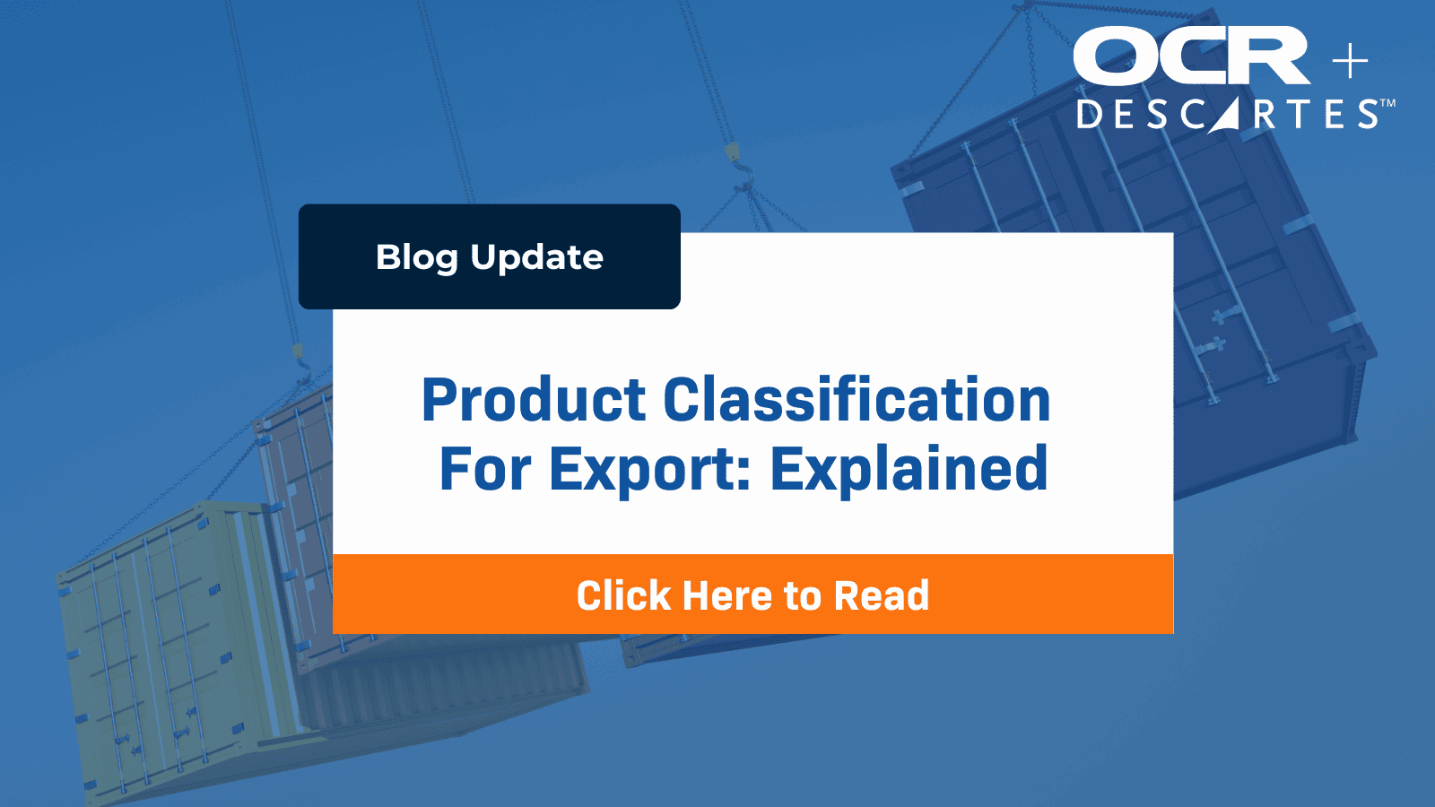 Product Classification For Export: Explained - Descartes OCR, Global EASE